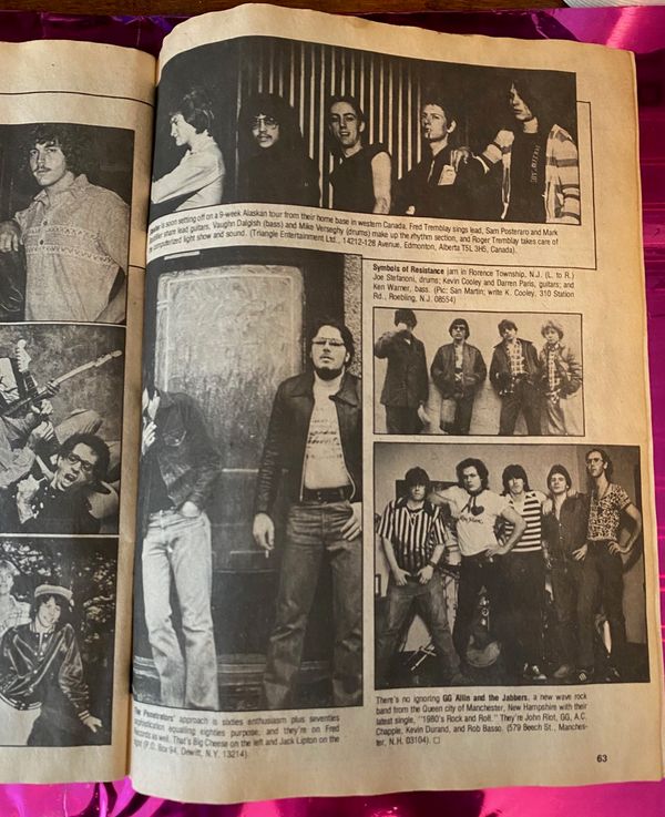 GG Allin & The Jabbers - MEMORABILIA