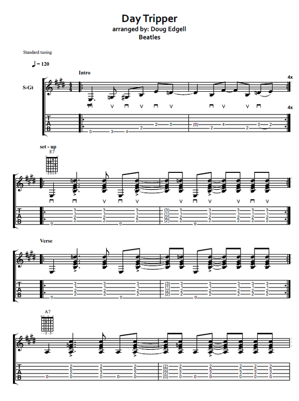 "Day Tripper" - fingersonthefrets.com