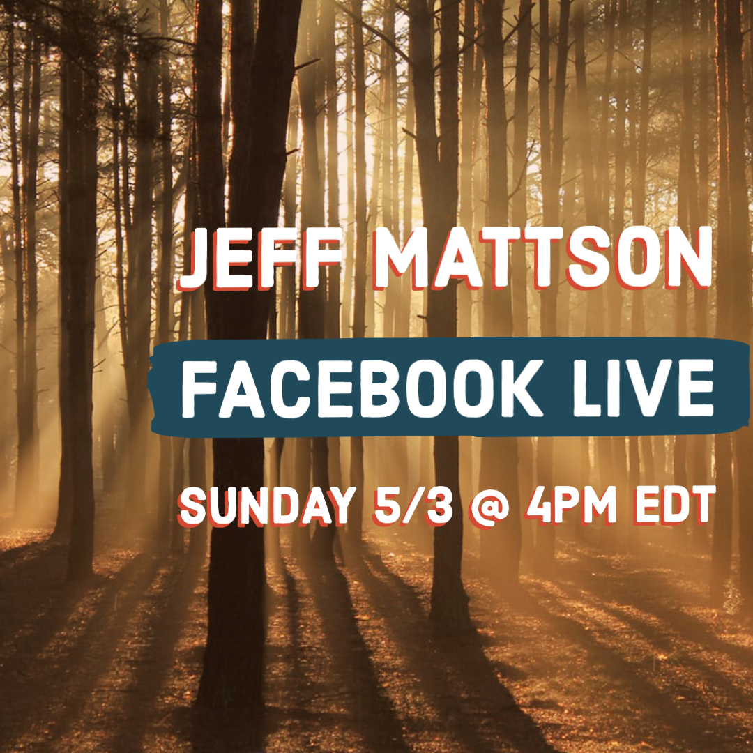 Jeff on Facebook LIVE - This Sunday 5/3