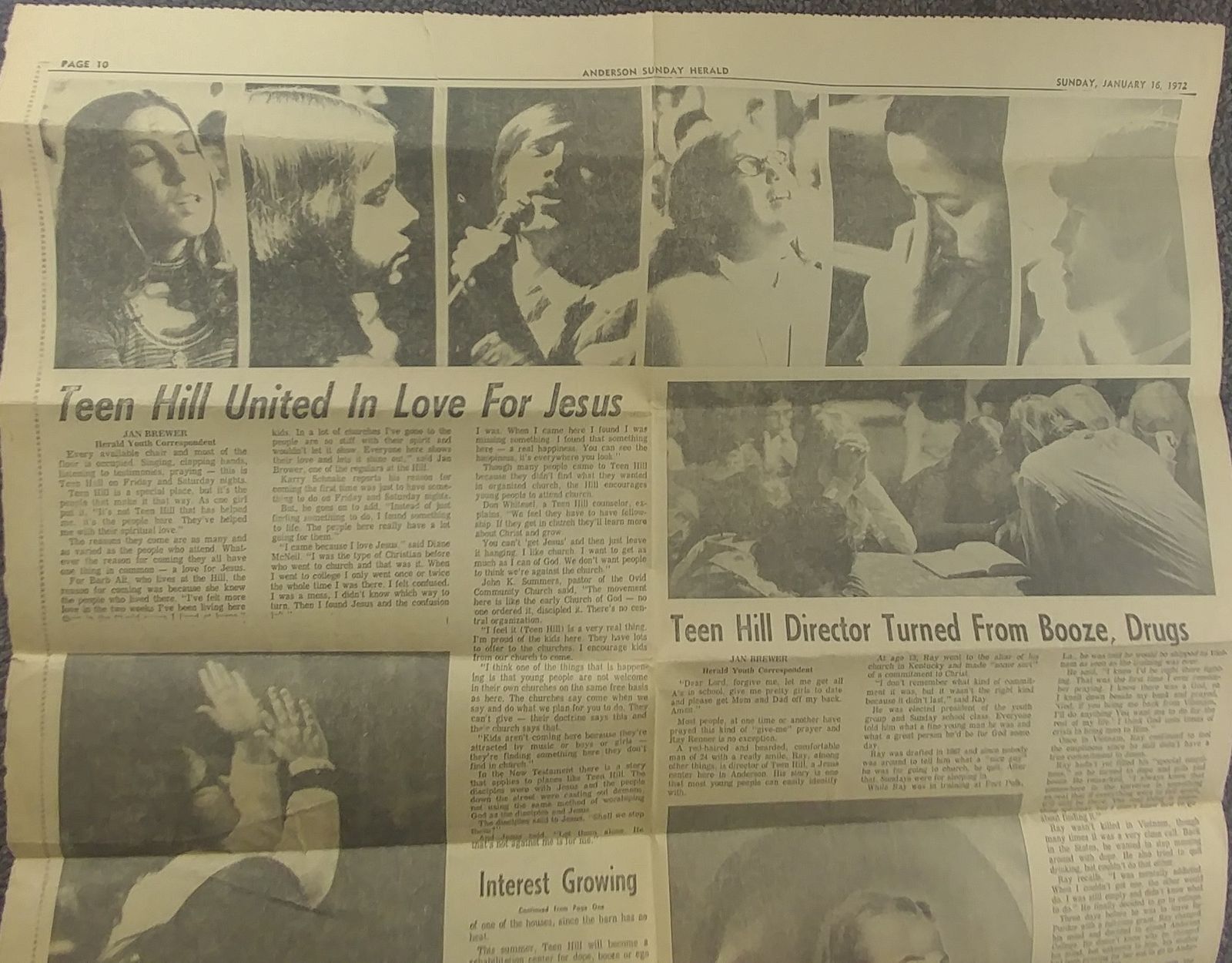 Lawrence Chewning - 1970 Asbury/Anderson, Indiana Revival Testimonies