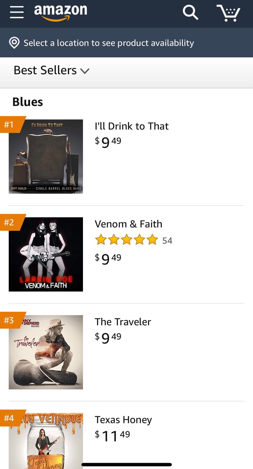 Griff Hamlin and the Single Barrel Blues Band - Music