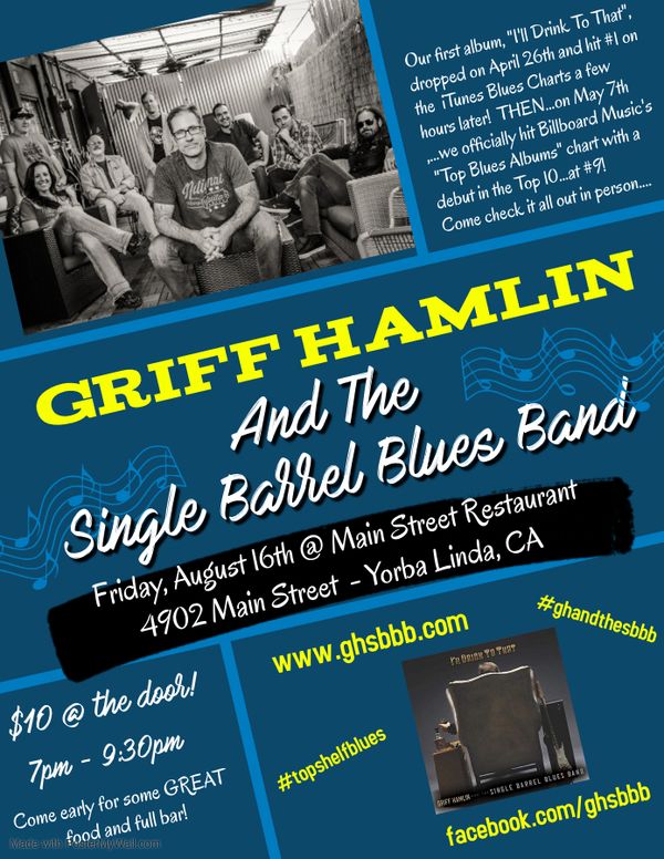 Griff Hamlin and the Single Barrel Blues Band - Shows