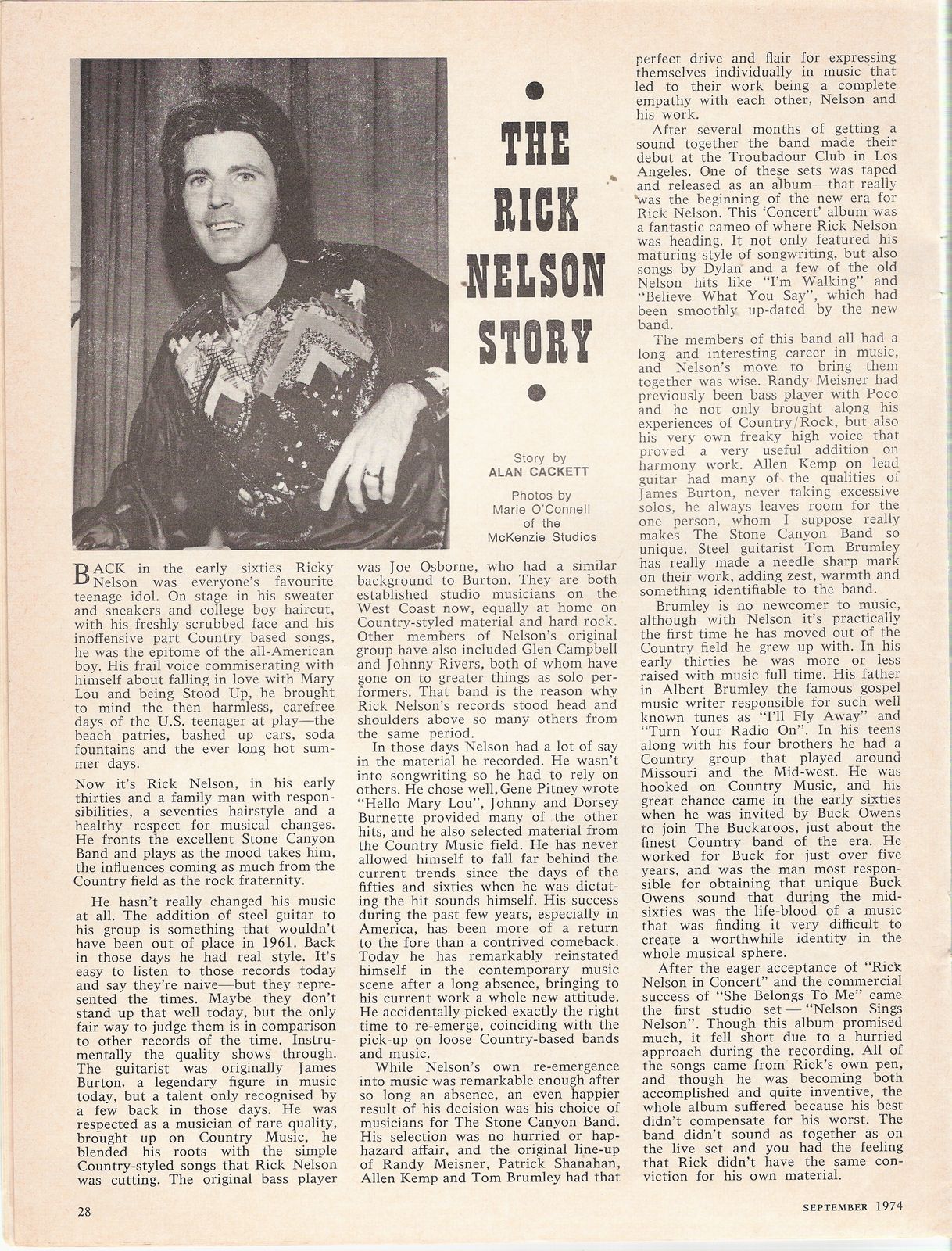 Alan Cackett - Rick Nelson
