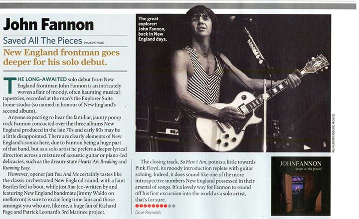 Review from Dave Reynolds from AOR Magazine in the UK