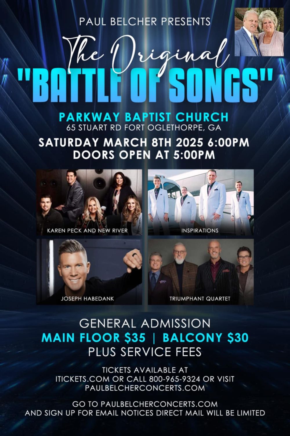 Paul Belcher Concerts