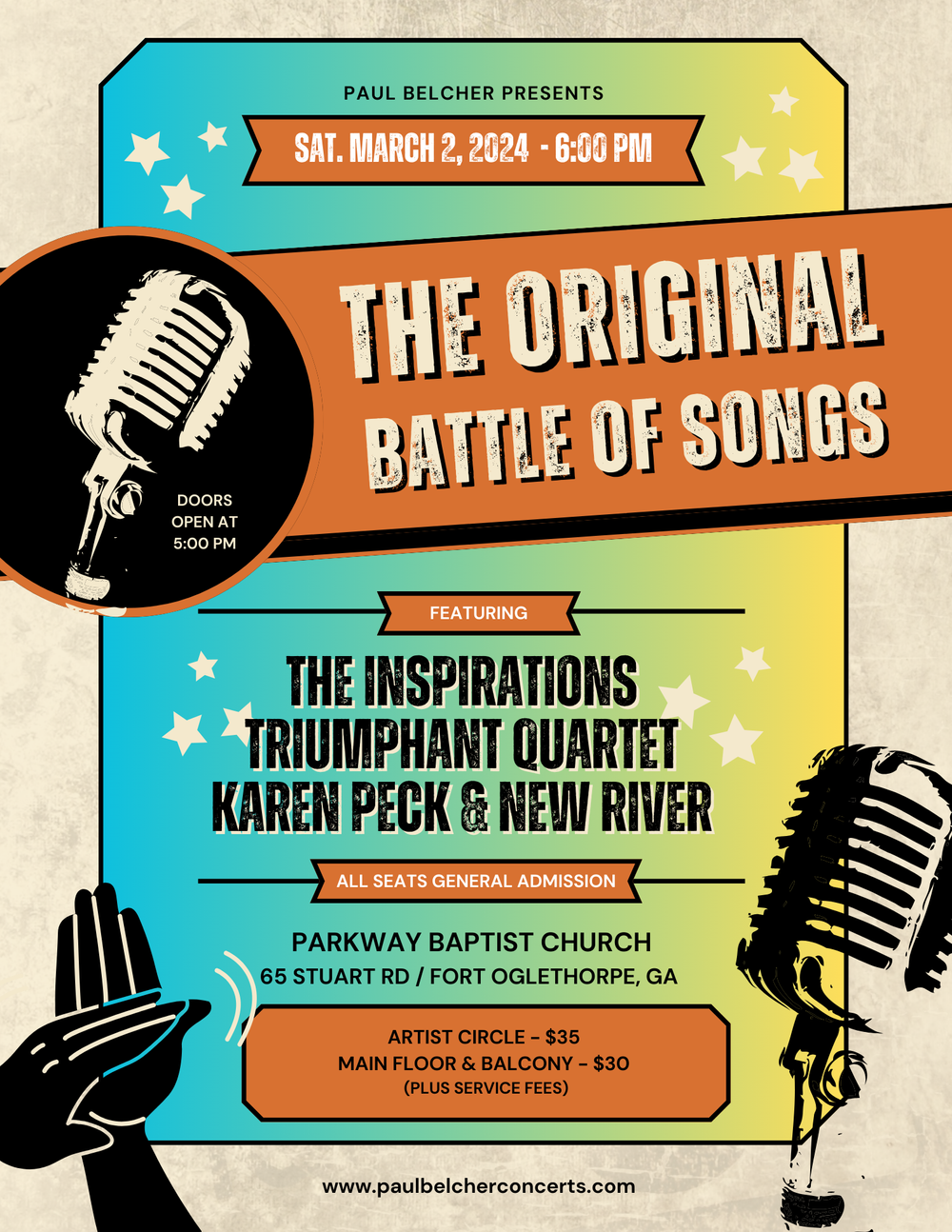 Paul Belcher Concerts