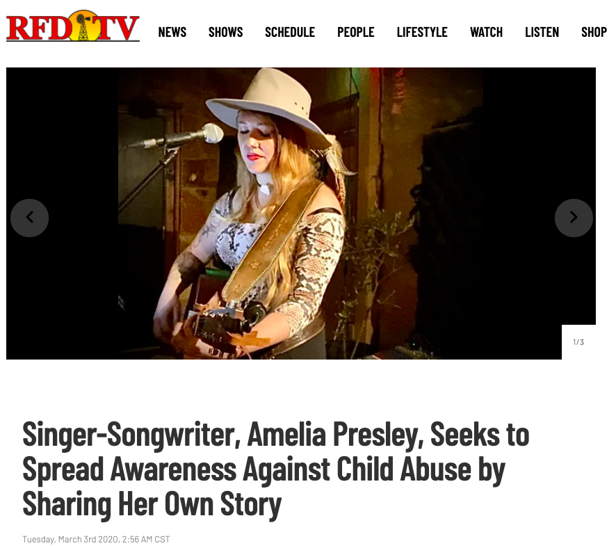 Singer-Songwriter, Amelia Presley, Seeks to Spread Awareness Against ...