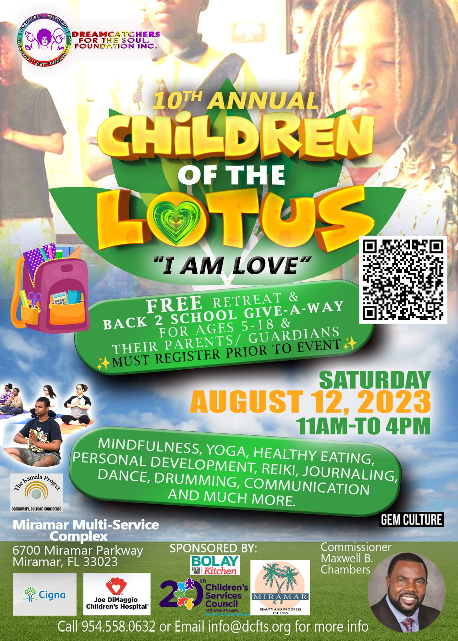 LAST CALL TO REGISTER FOR CHILDREN OF THE LOTUS EVENT SATURDAY, AUGUST ...