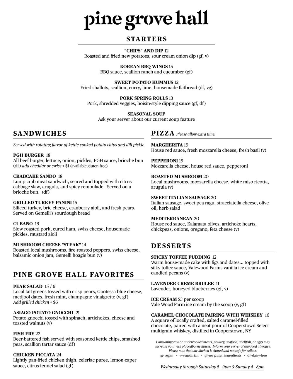 Pine Grove Hall - EAT