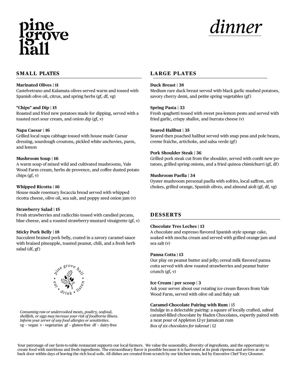 Pine Grove Hall - EAT