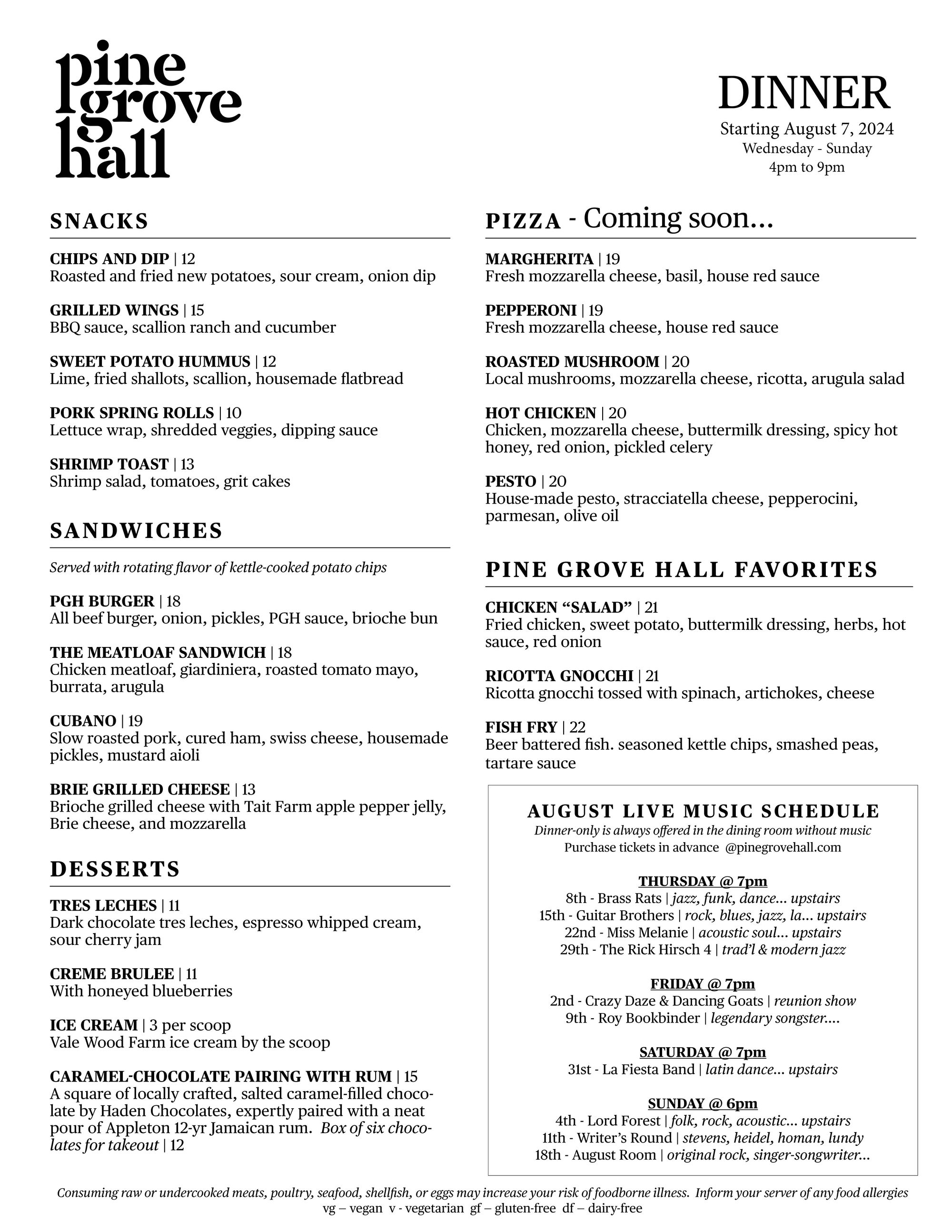 Pine Grove Hall - EAT