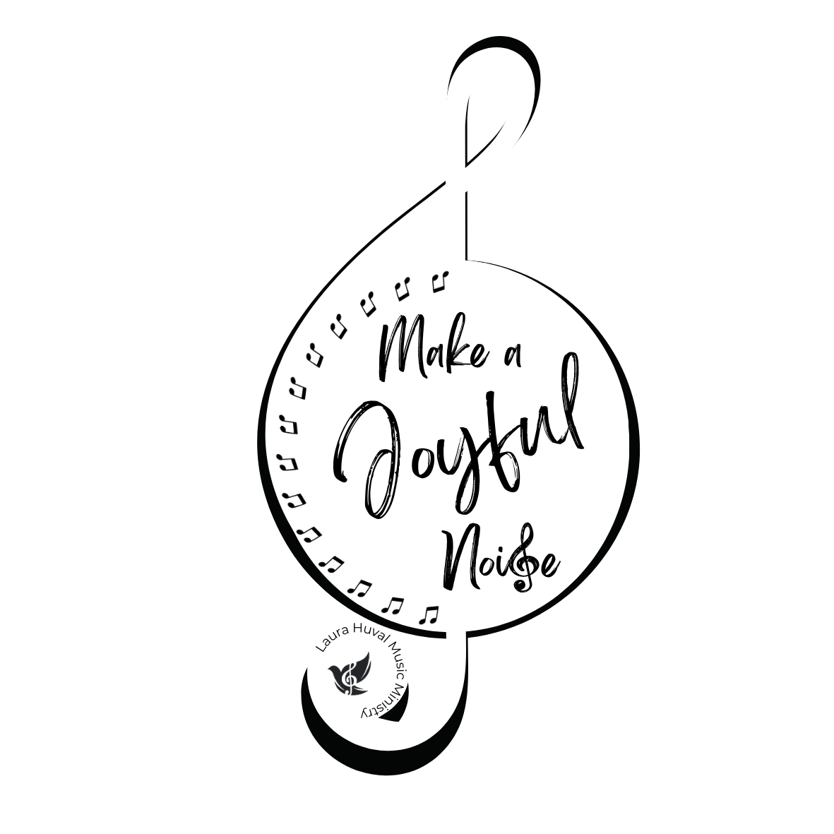 Make A Joyful Noise Music Note Sticker - Laura Huval: GRAMMY®-Nominated ...
