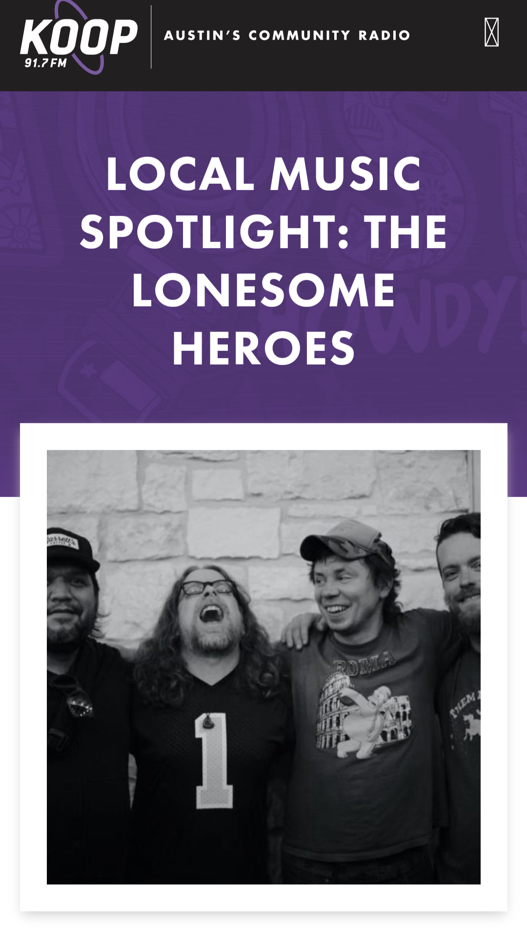 Thanks KOOP Radio 91.7FM for the New Release Spotlight & Interview