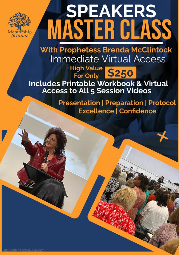 Brenda McClintock Ministries - Speakers Master Class Virtual Access