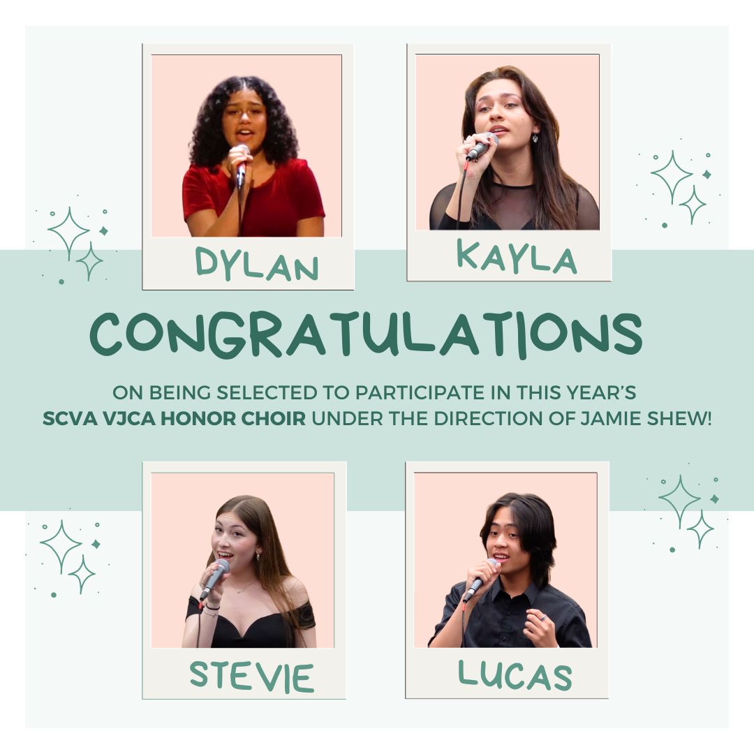 VHS CHOIR STUDENTS SELECTED TO PARTICIPATE IN 2024 SCVA VOCAL JAZZ ...