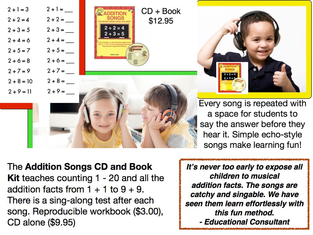 Audio Memory-Kathy Troxel (800)365-SING Educational Music/Books - ADDITION