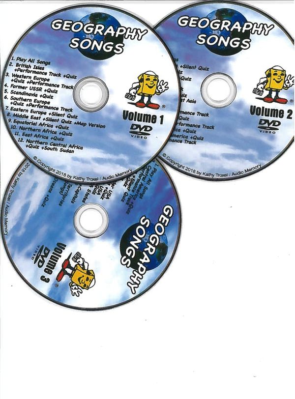 Audio Memory-Kathy Troxel (800)365-SING Educational Music/Books - Geography