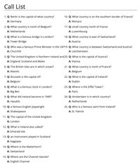 Audio Memory-Kathy Troxel (800)365-SING Educational Music/Books - Geography