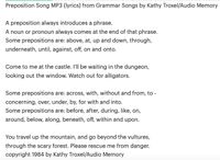 Audio Memory-Kathy Troxel (800)365-SING Educational Music/Books - Grammar