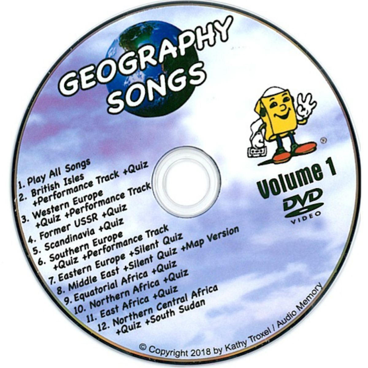 Audio Memory-Kathy Troxel (800)365-SING Educational Music/Books - Geography