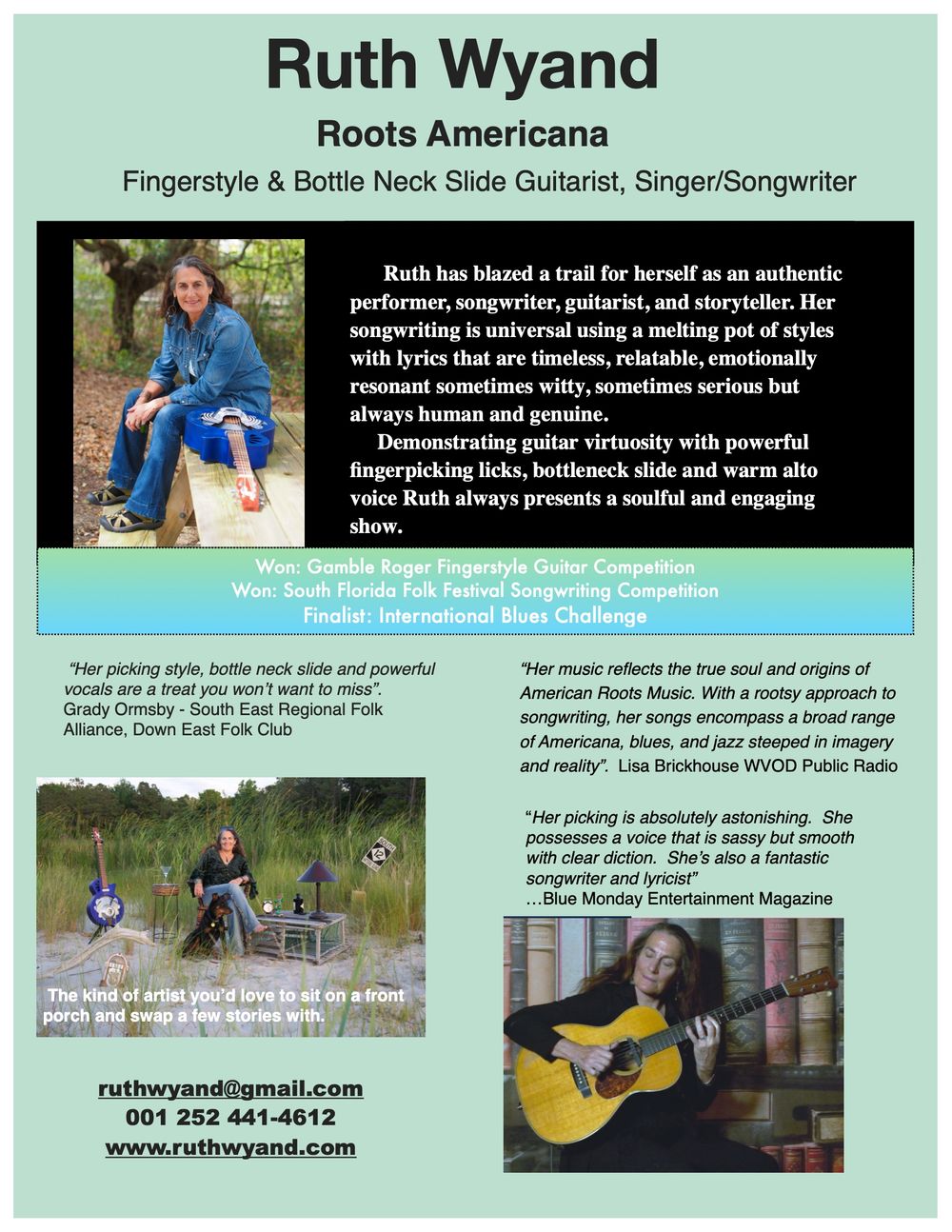 ruthwyand.com - Press Kit and One Sheet