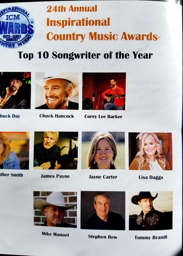 Stephen Rew Nominated for 2018 ICMA Awards