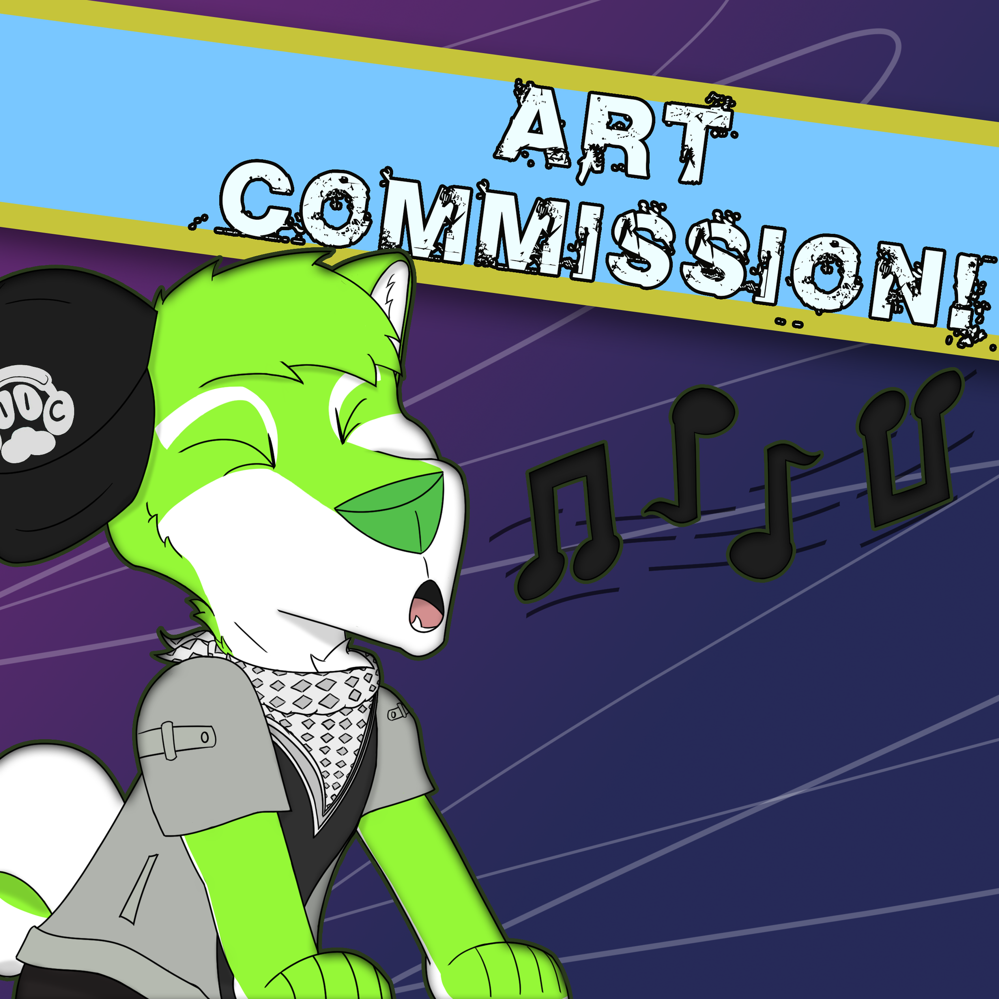 NIIC the Singing Dog - ART COMMISSION