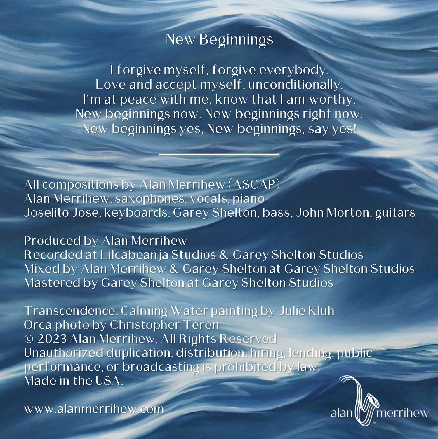 Alan Merrihew - Liner Notes