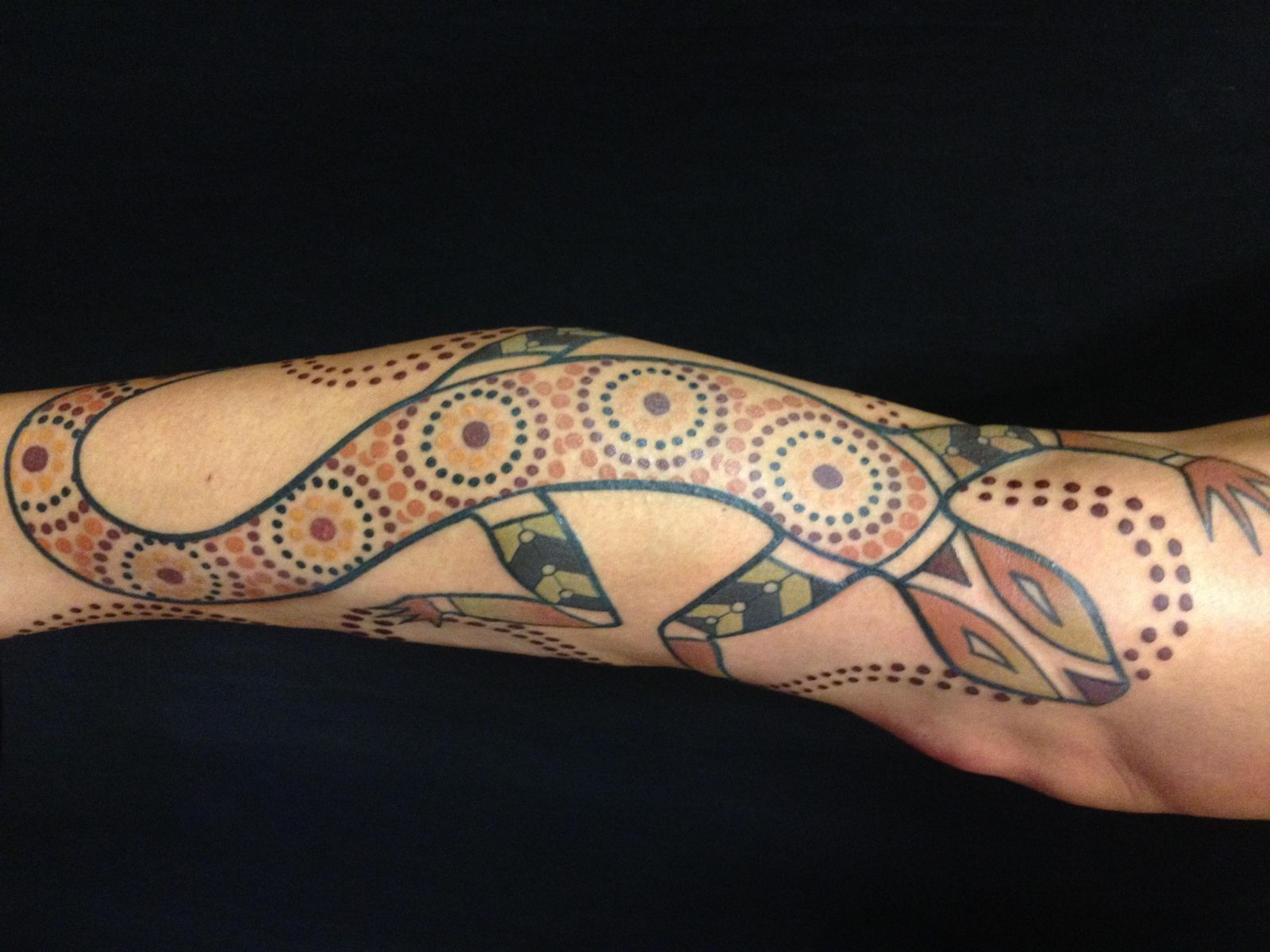 Australian Aboriginal style tattoos