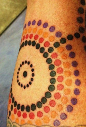 Australian Aboriginal style tattoos