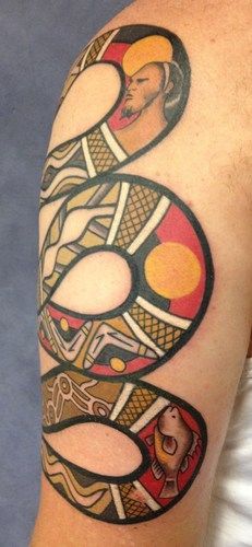 Australian Aboriginal style tattoos