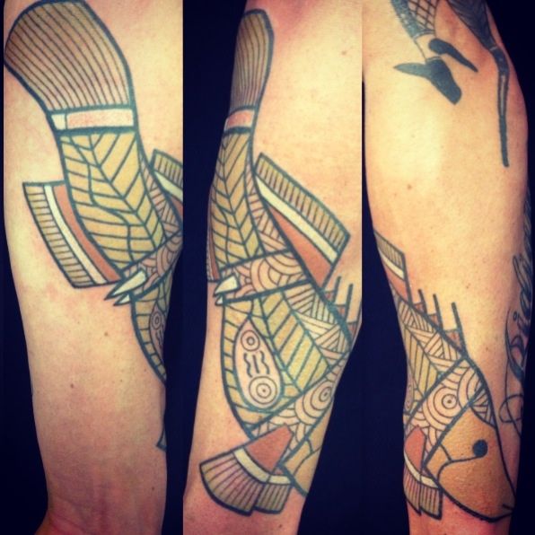 Australian Aboriginal style tattoos