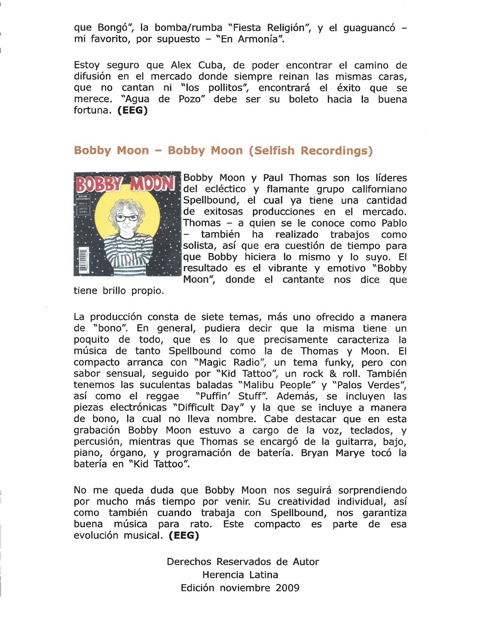 Bobby Moon - Bobby Moon Solo