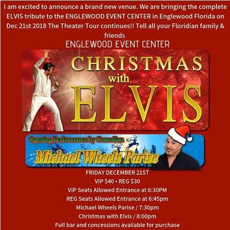 Richie Santa "A Tribute To The King" - Schedule/Daily News