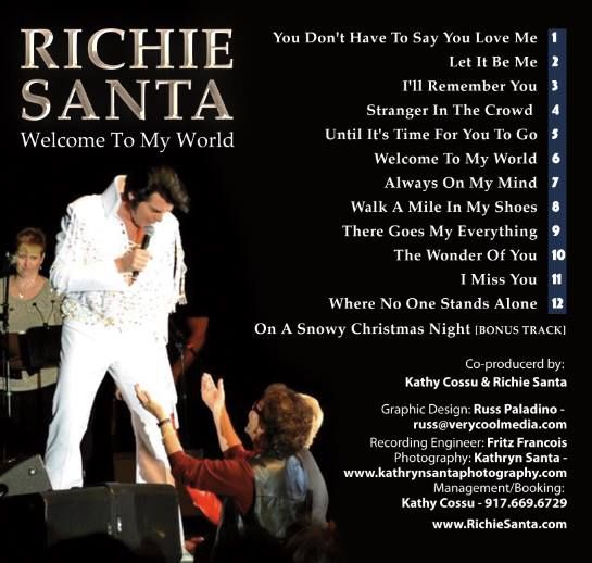 Richie Santa "A Tribute To The King" - Schedule/Daily News