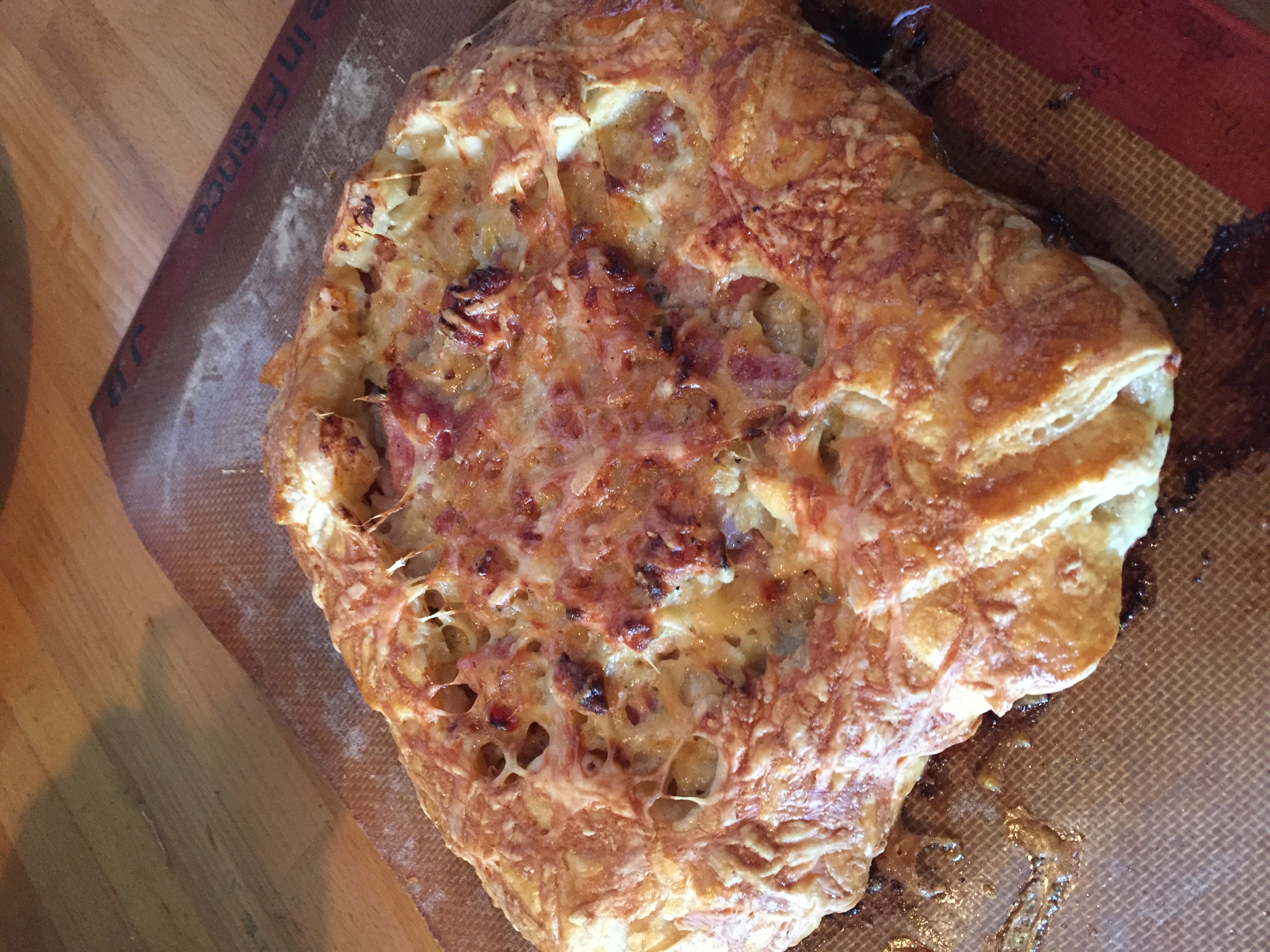 Ham. Turkey. Gruyère. Galette. With Iceberg and Radish Salad.