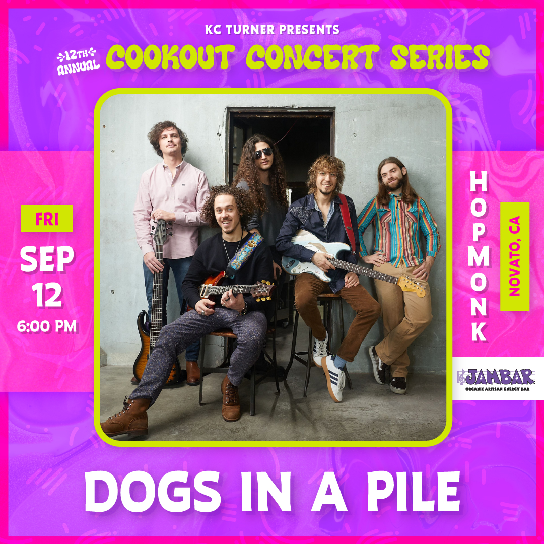 Dogs in a Pile | Cookout Concert Series @ HopMonk Tavern Novato - Sep ...