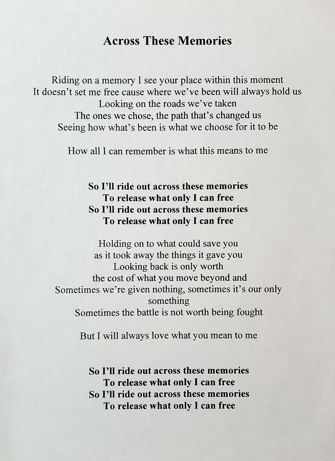Ryan DeSiato | Lyrics