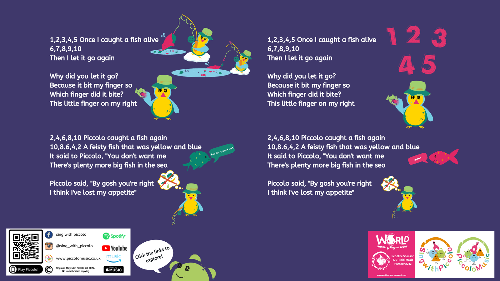 12345 Once I caught a Fish Alive