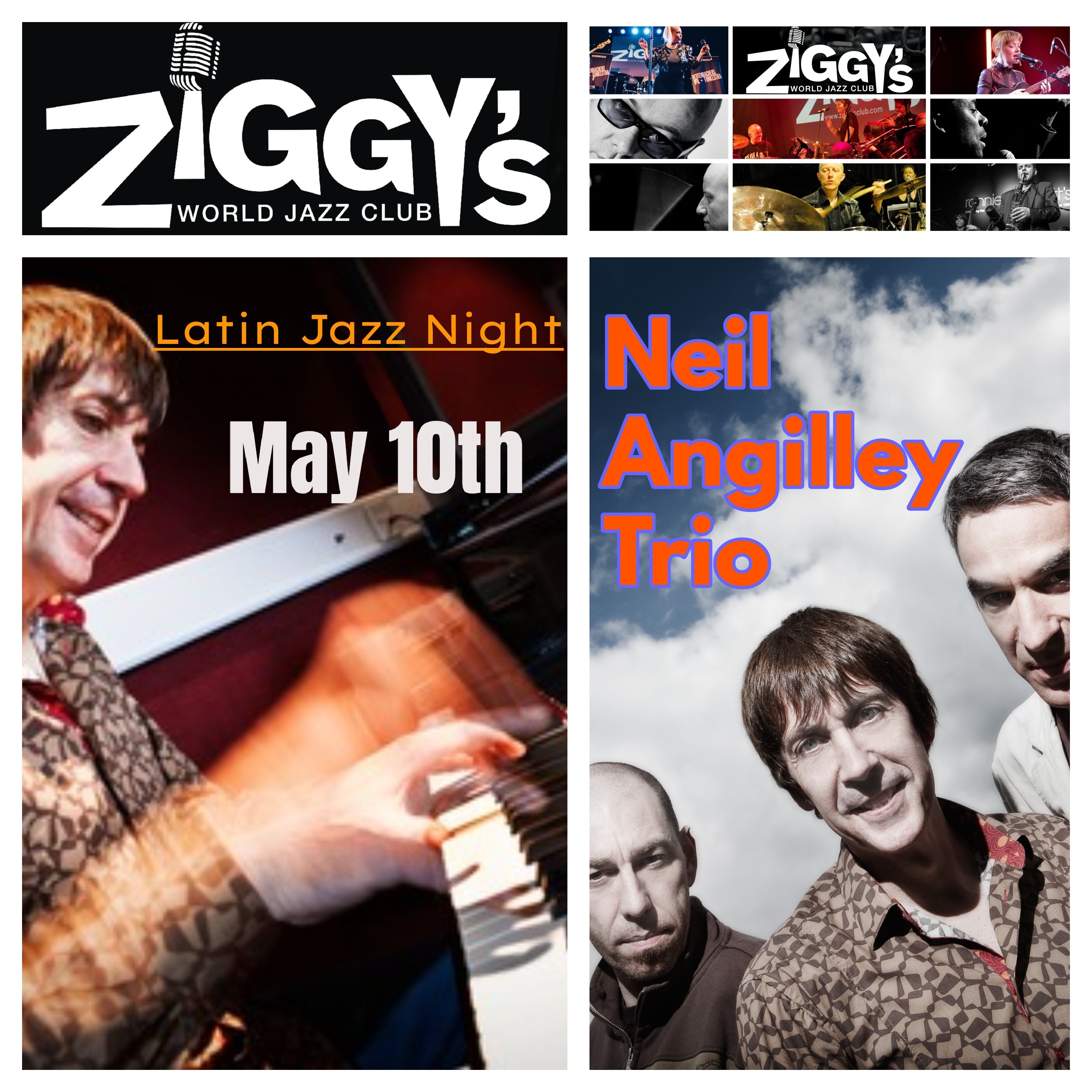 Ziggy's presents: NEIL ANGILLEY TRIO - "Latin Jazz night" @ Ziggy's ...