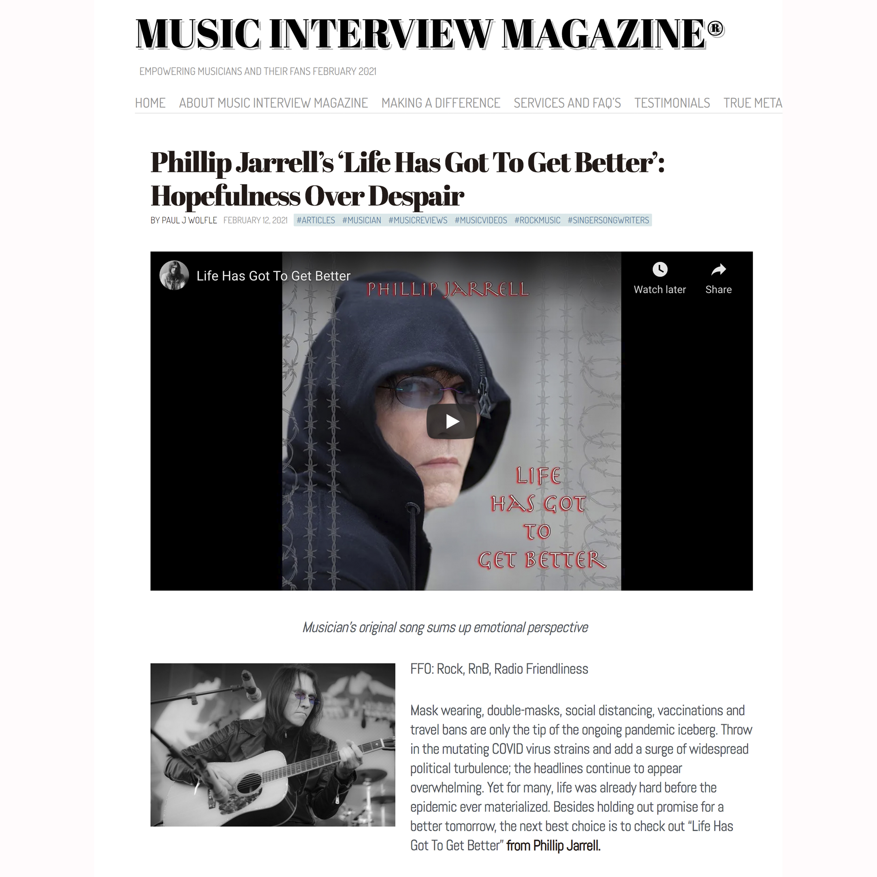 MUSIC INTERVIEW MAGAZINE REVIEW