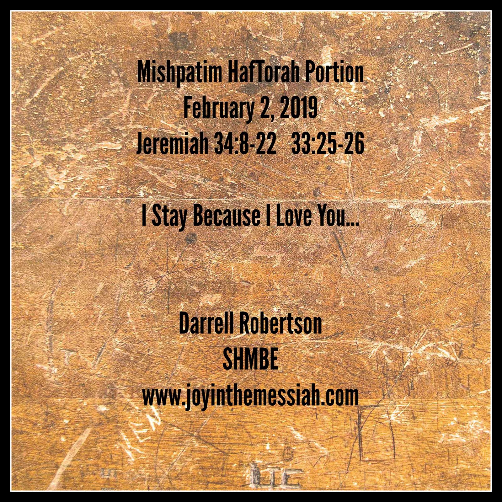 joyinthemessiah - SHEMOT HAFTORAH PORTIONS 2018-2019