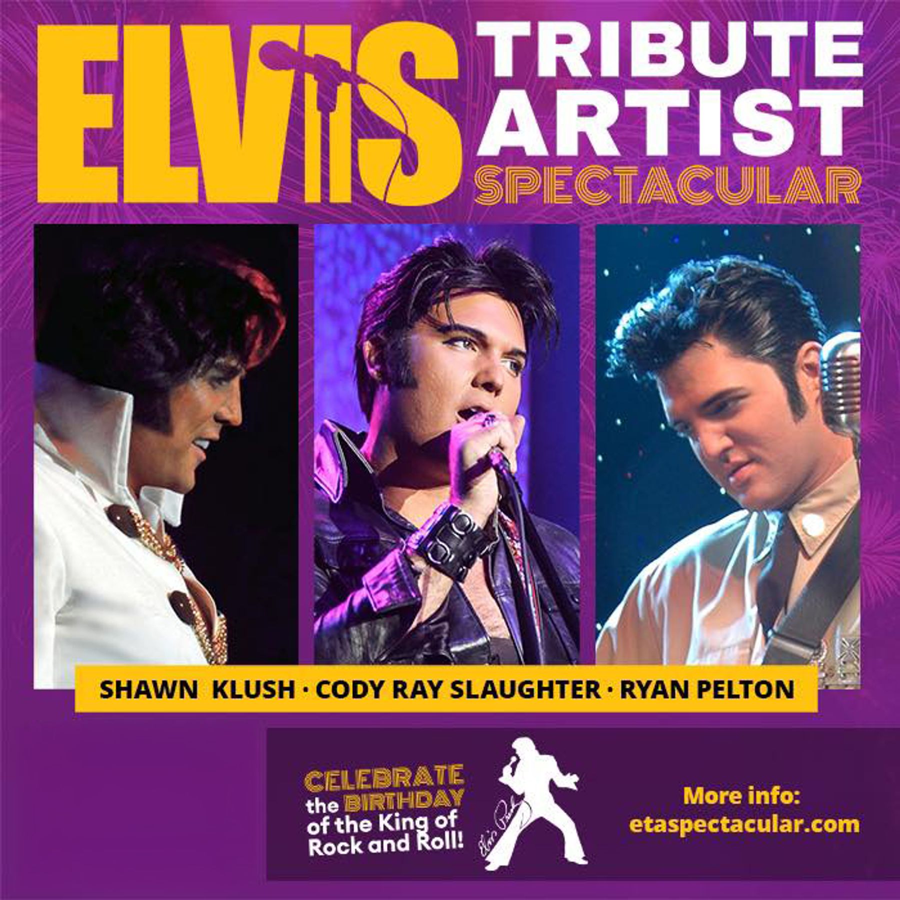 Elvis Tribute Artist Spectacular - Tour Dates