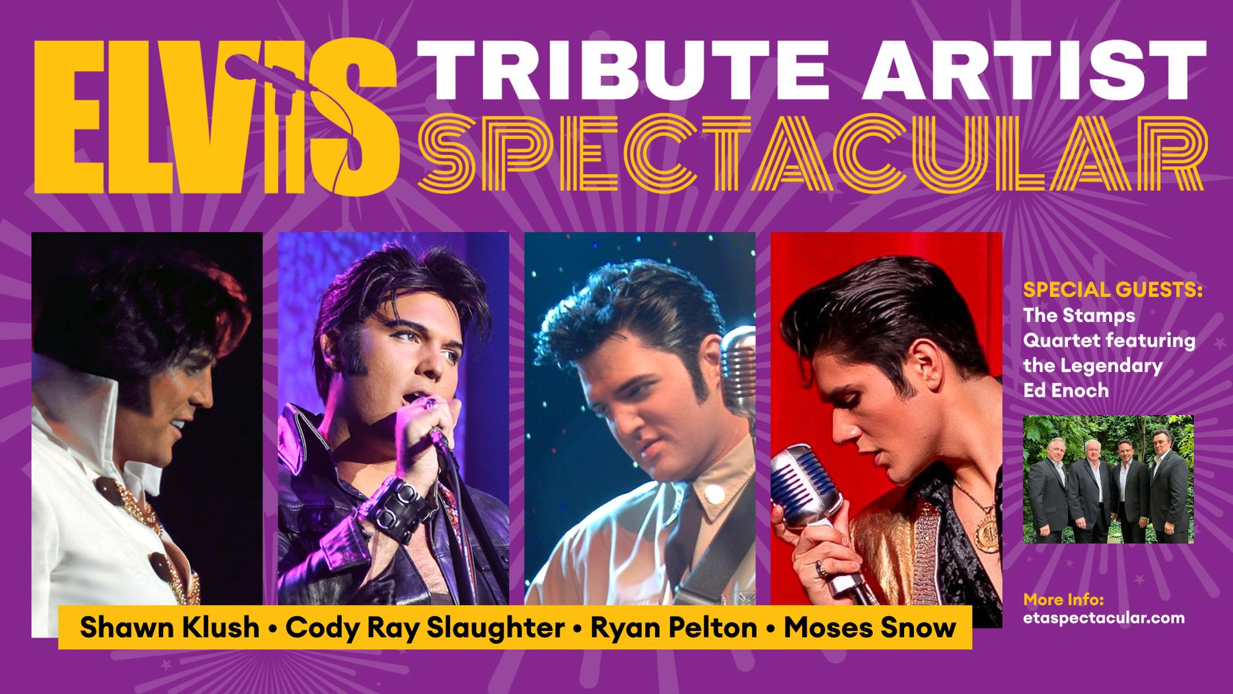 Elvis Tribute Artist Spectacular - Tour Dates
