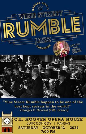Kansas City's VINE STREET RUMBLE Jazz Orchestra - Schedule