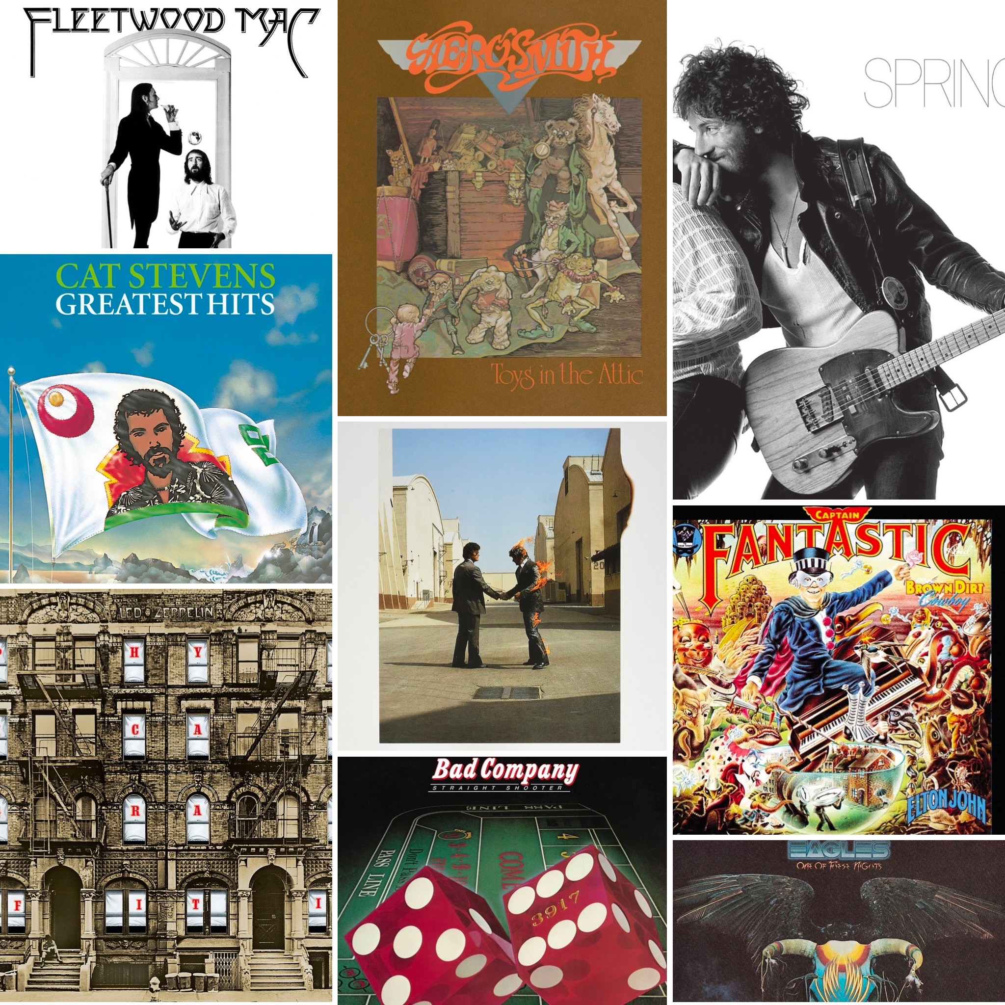 Top Ten Selling Albums 💲 Released 50 Years Ago in 1975