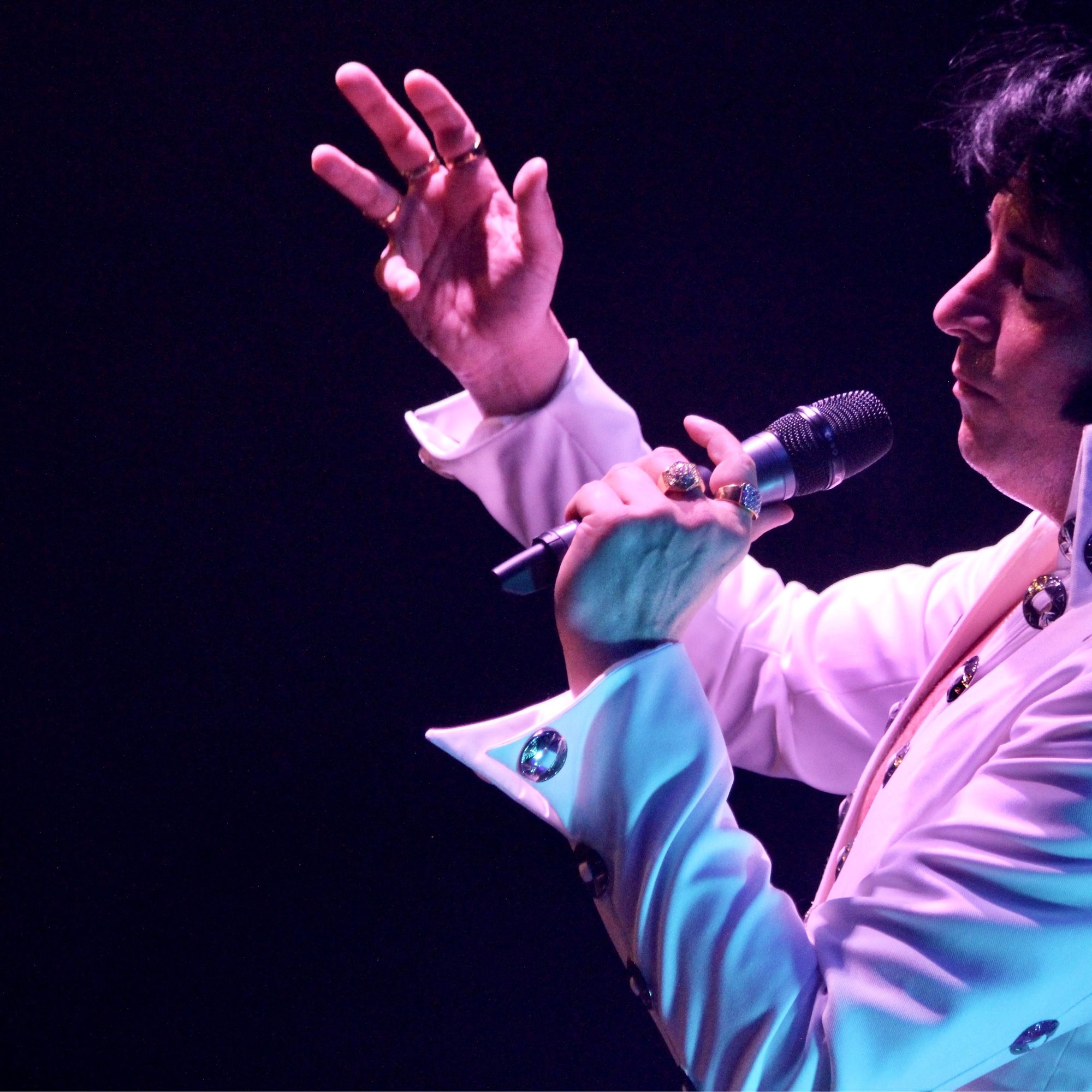 James Burrell as Elvis - About James