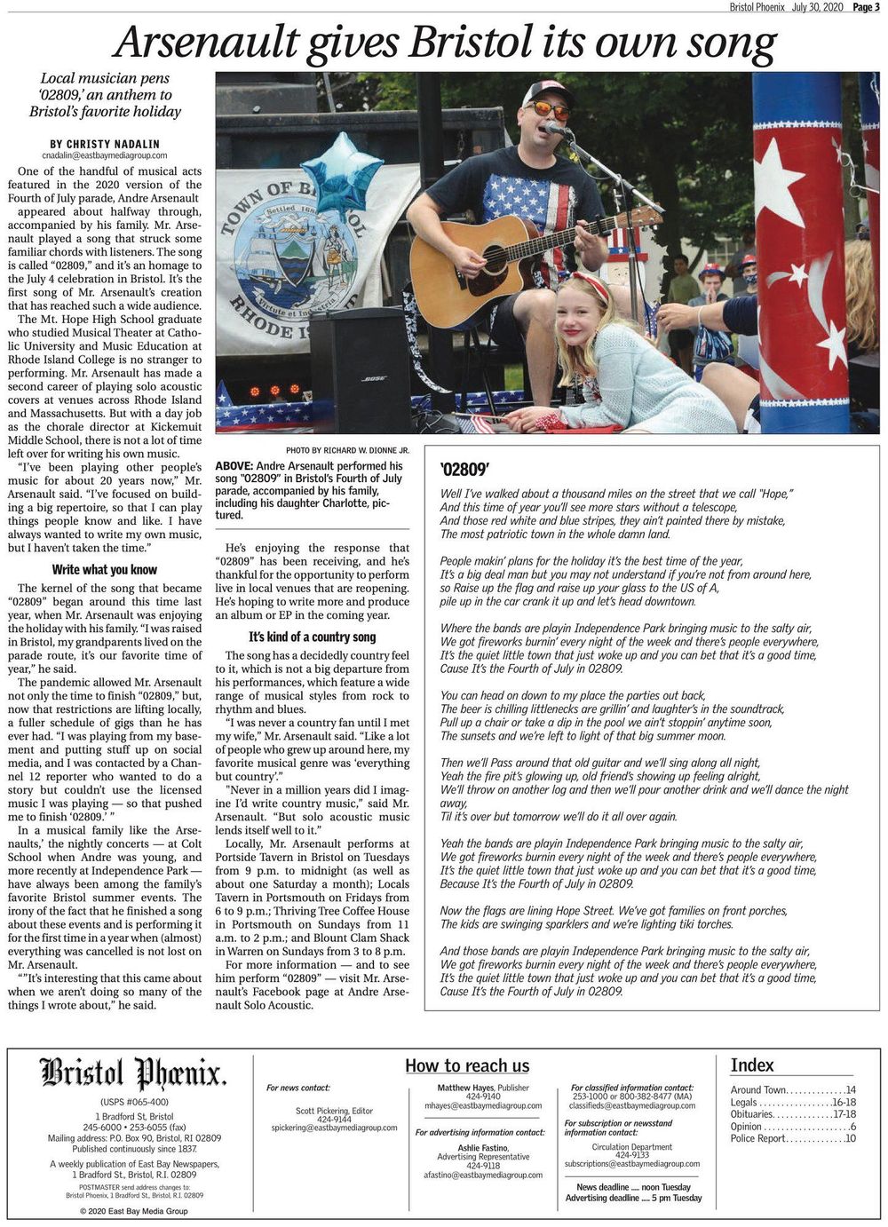 Andre Arsenault - Press