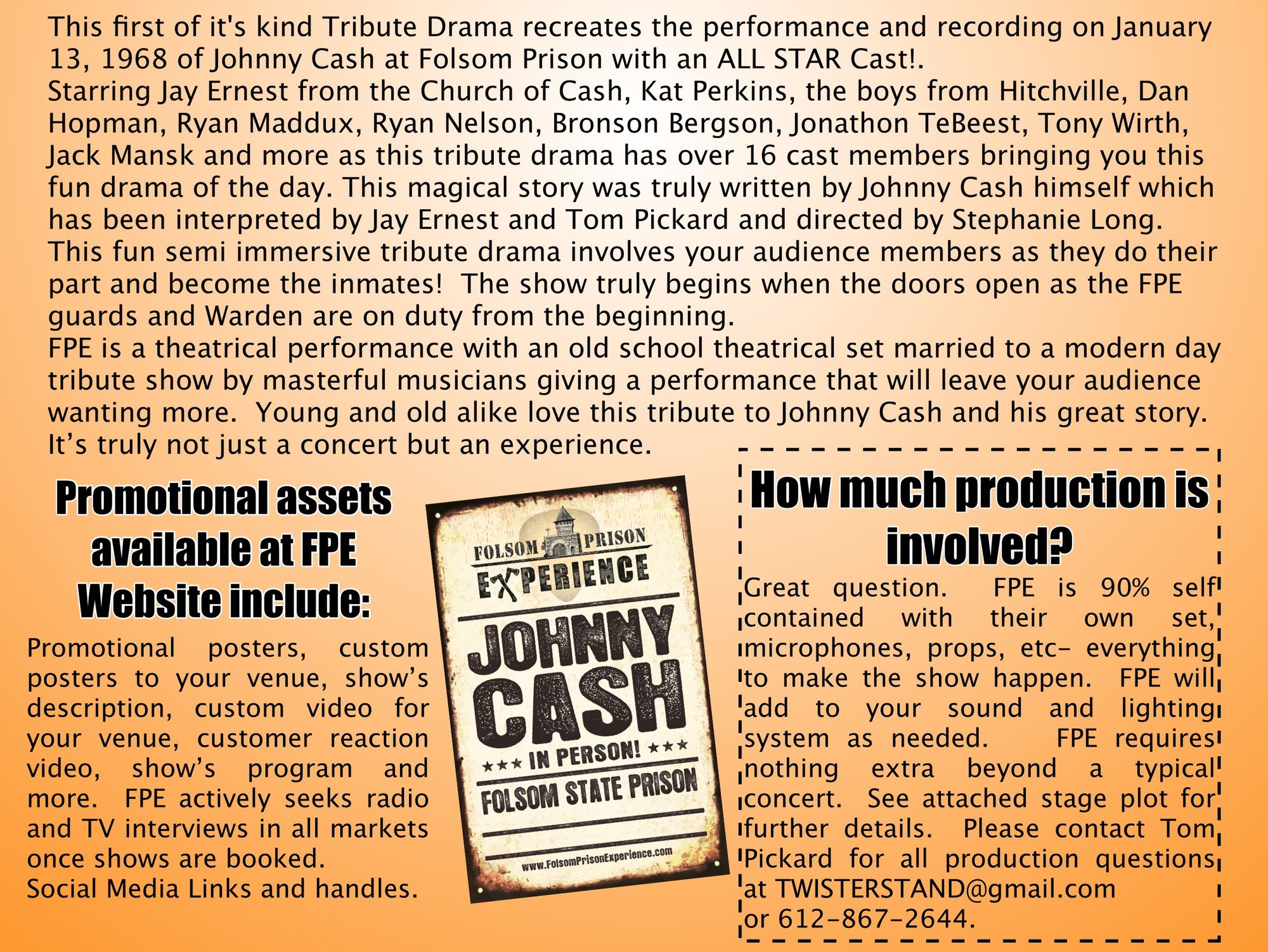 Folsom Prison Experience - Media