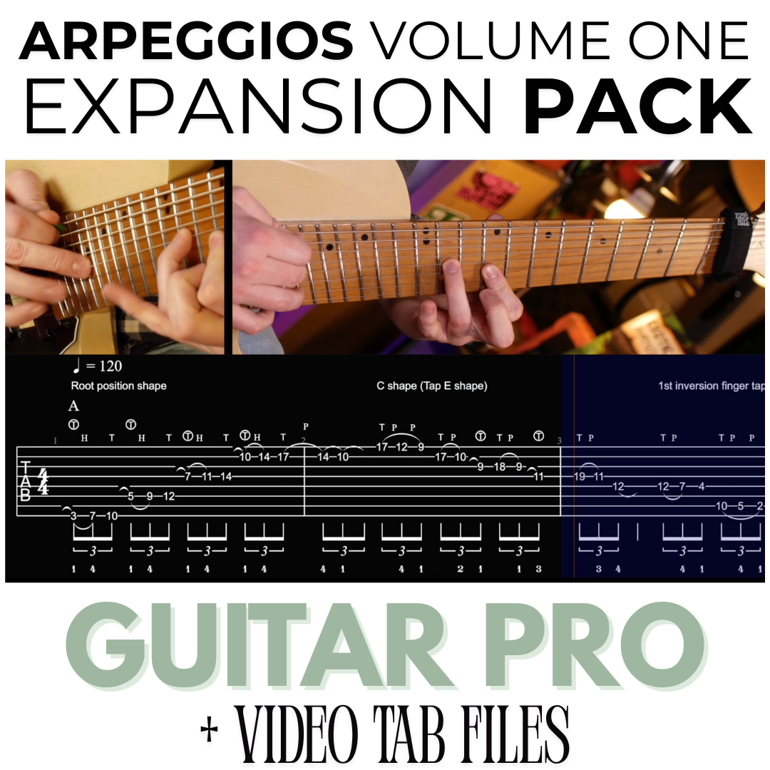 Expansion Pack: 8-string Guitar Mastery: Modern Arpeggios Book Volume One - Karl Golden Music ...
